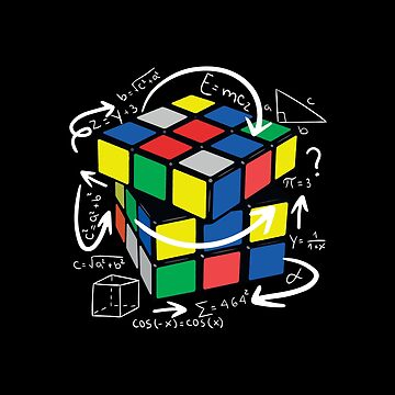 "Math Rubiks Cube" Poster for Sale by Zas9 | Redbubble