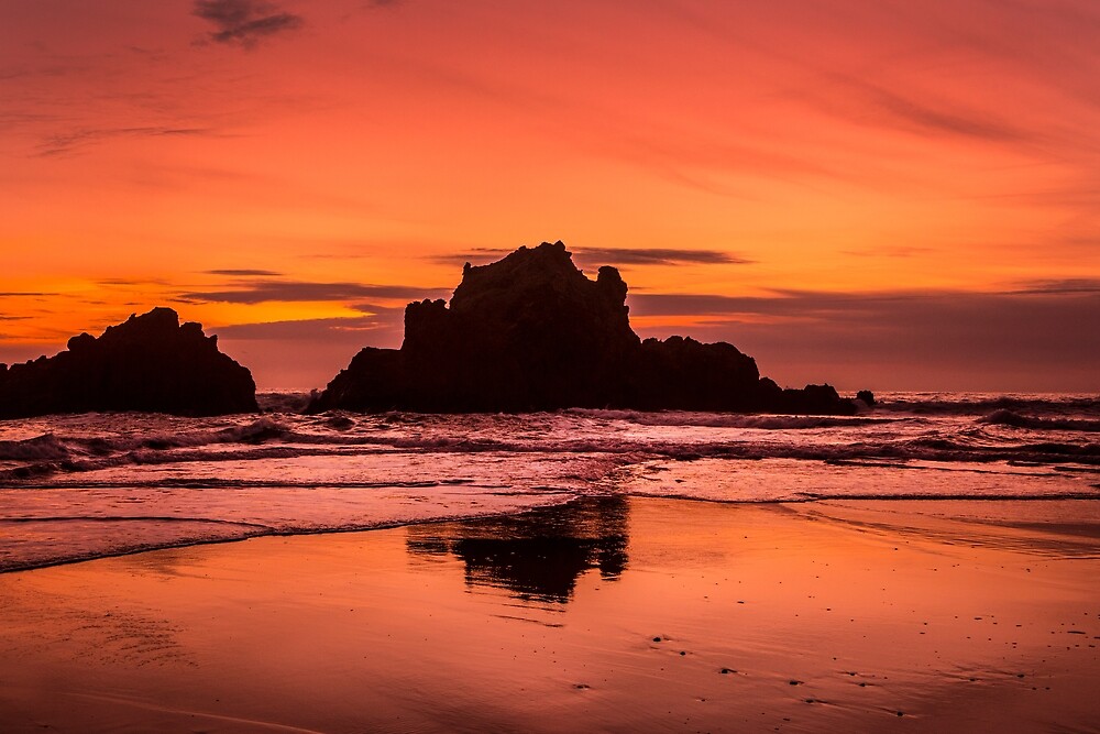 "Big Sur Sunset" by Dave Hare | Redbubble