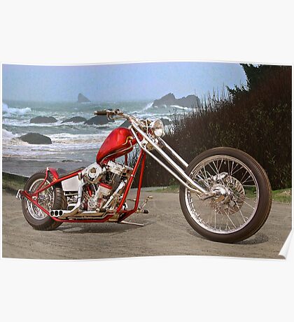 Chopper Motorcycle: Posters | Redbubble