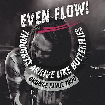 "Ten FAN Even Flow Grunge 90s nostalgia" Sticker for Sale by fleive ...