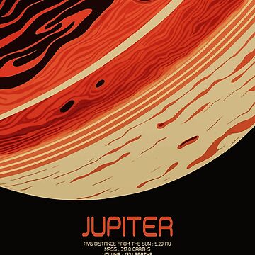 "JUPITER - The Solar System (poster serie - 6/9)" Poster for Sale by ...