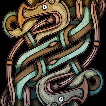 "Viking snakes" Poster by atelier-vladi | Redbubble