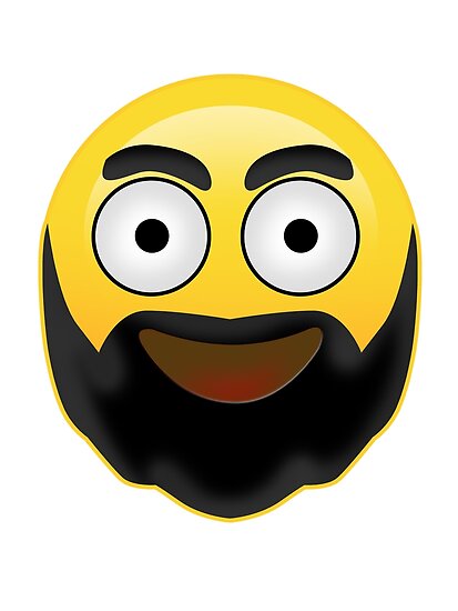 "Emoji (Beard)" Posters by HippoCollection | Redbubble