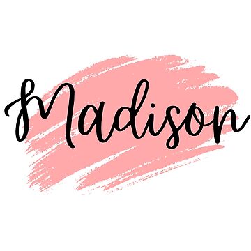 "Quote Cursive Madison Name" Art Board Print for Sale by MJ ⭐⭐⭐⭐⭐ ...