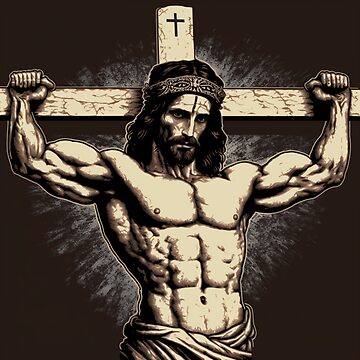 "Buff Jesus" Poster for Sale by MJ ⭐⭐⭐⭐⭐ | Redbubble
