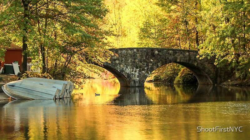 "Sunrise at the Stone Bridge" by ShootFirstNYC | Redbubble