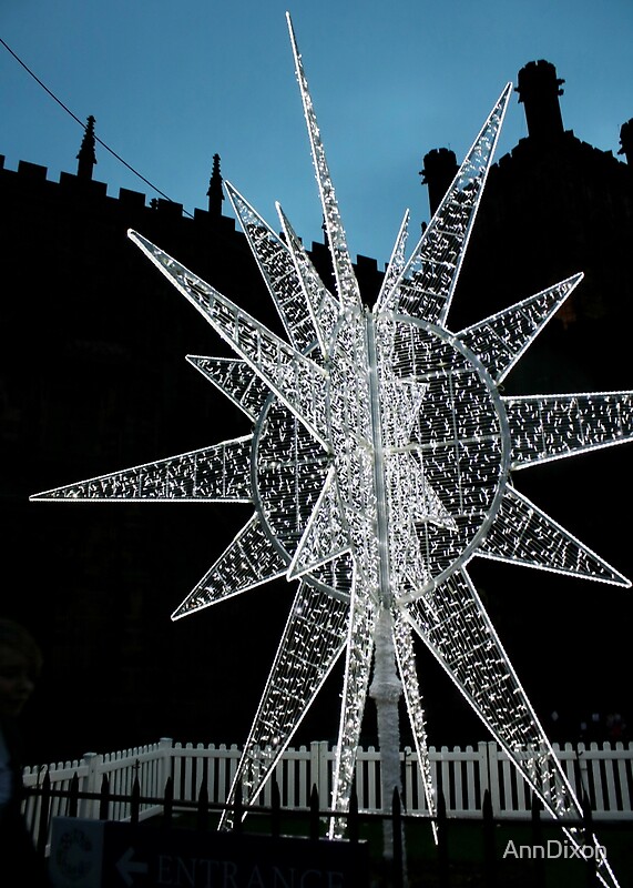 "Chester Cathedral Christmas Star" by AnnDixon | Redbubble