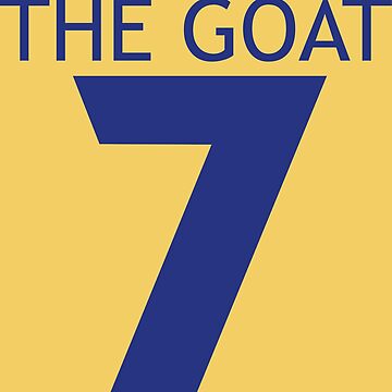 "Number 7 the Goat" Poster for Sale by TheABStore | Redbubble