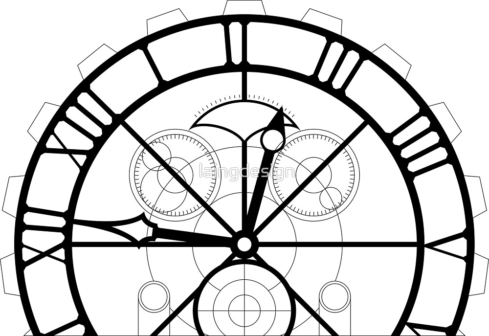 "Wicked Clock Set Design - Black" by laingdesign | Redbubble