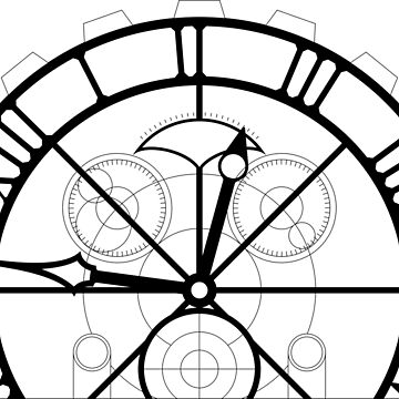 "Wicked Clock Set Design - Black" Photographic Print for Sale by ...