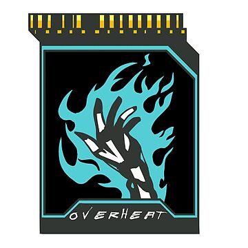 "Overheat Chip" Sticker for Sale by scorchedstore | Redbubble