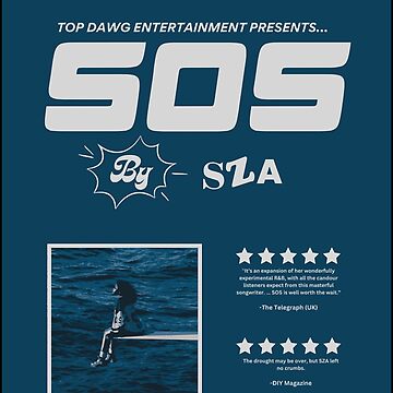 "SOS Album Print - SZA Official" Metal Print for Sale by MylaniiDesigns ...