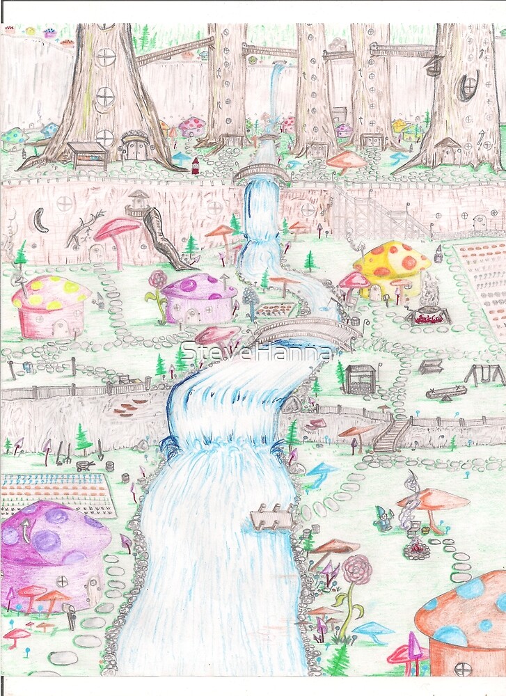Gnome Village 2 By Stevehanna Redbubble