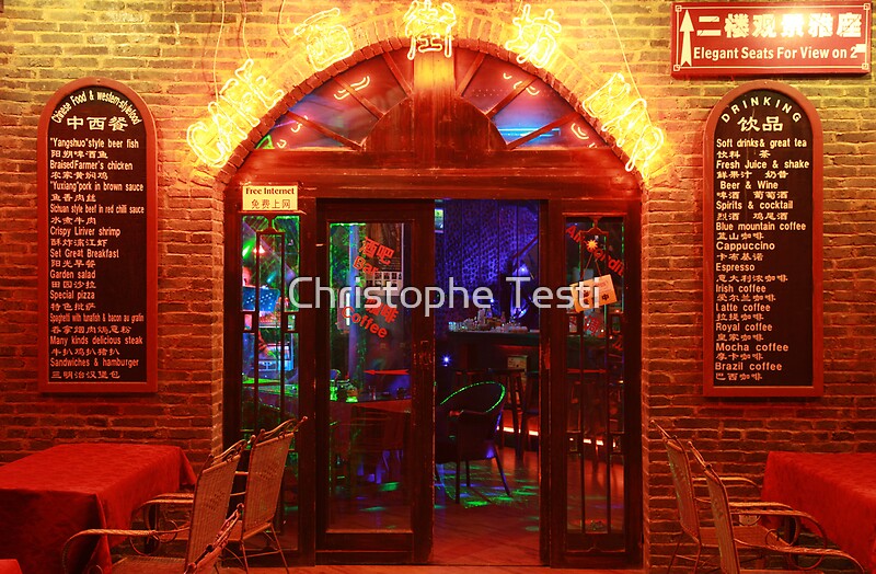 "Coffee Bar in Yang Shuo, China" by Christophe Testi | Redbubble