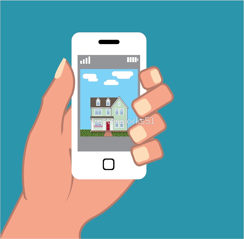 "Smartphone house" by vectorworks51 | Redbubble