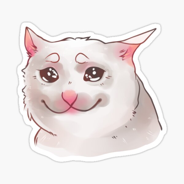 Crying Cat Stickers | Redbubble