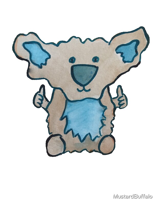 "Super Koala Thumbs Up" by MustardBuffalo | Redbubble