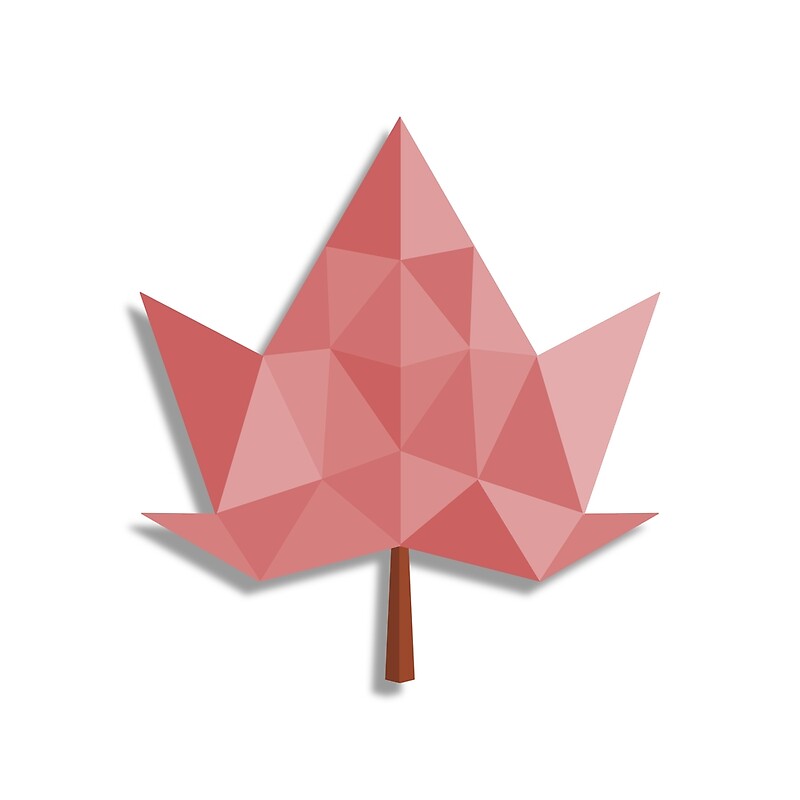 "Polygon Maple Leaf" by Polygraphiks | Redbubble