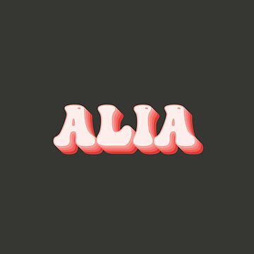 "Alia - Name" Sticker for Sale by kindxinn | Redbubble