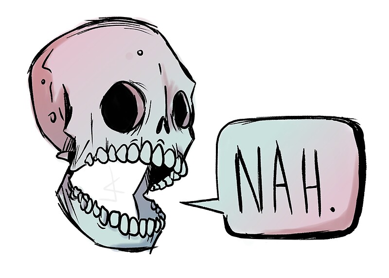 "Nah pastel skull" by Jesse Clark | Redbubble