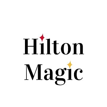 "Hilton Magic" Sticker for Sale by s-hammie | Redbubble