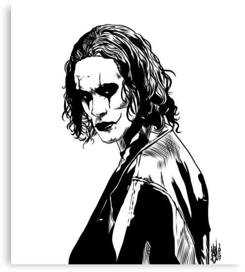 "The Crow (Brandon Lee)" Canvas Prints by missmex | Redbubble