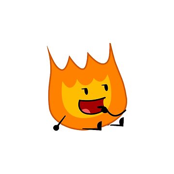"BFDI Firey " Sticker for Sale by LadyShop0 | Redbubble