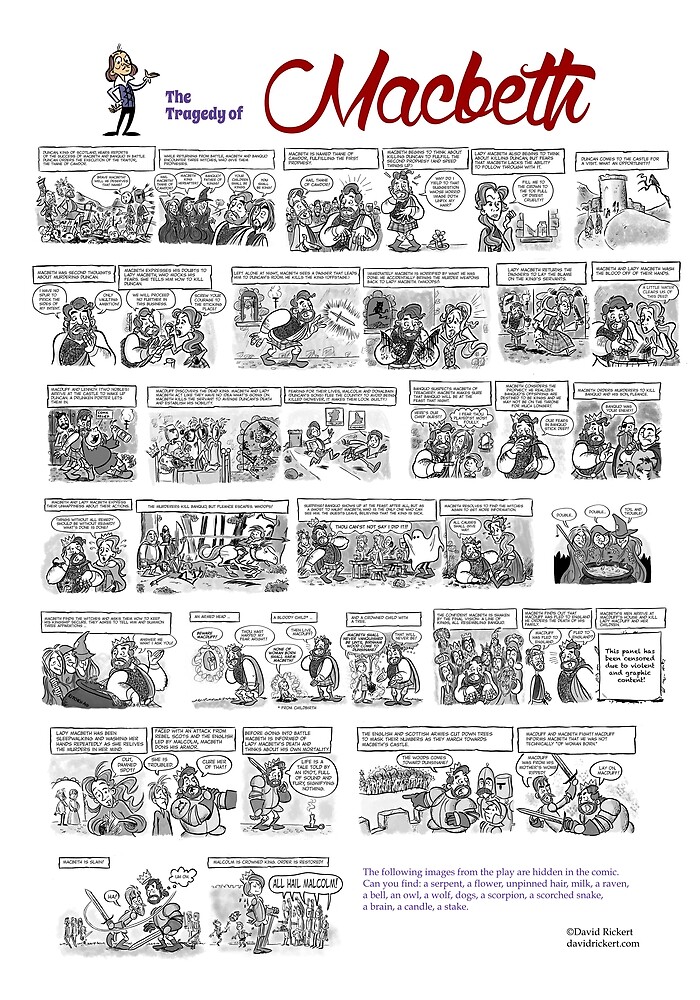 "Macbeth Comic" by davidrickert | Redbubble