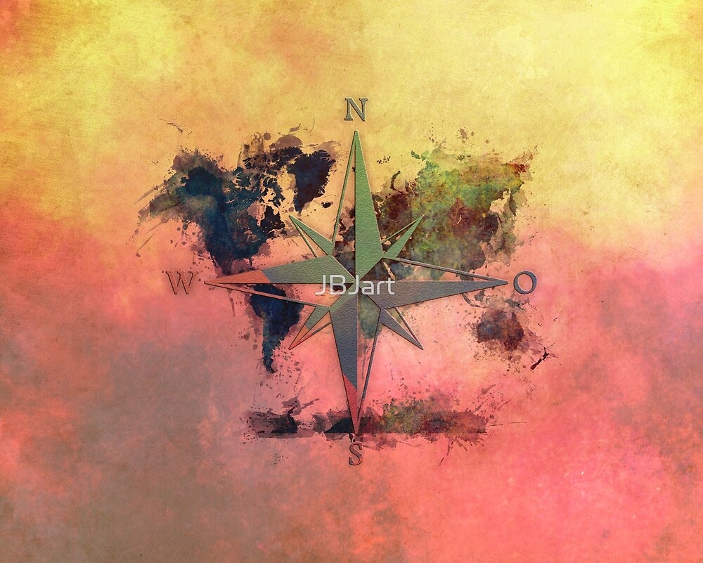 "world map wind rose 4 #worldmap #map" by JBJart | Redbubble