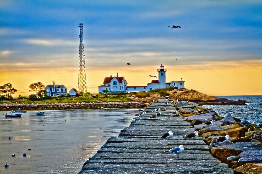 "Gloucester MA Eastern Point Lighthouse" by Larry Richardson | Redbubble