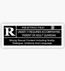 Rated R: Stickers | Redbubble