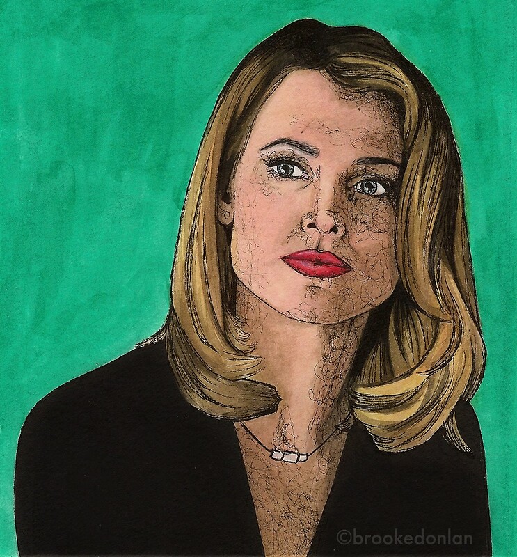 "Blood Money - Lilah Morgan - Angel" by Brooke Donlan | Redbubble