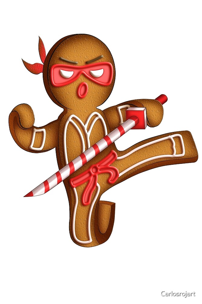 "gingerbread ninja" by Carlosrojart | Redbubble