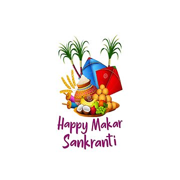 "Makar Sankranti" Sticker for Sale by Vlaki | Redbubble