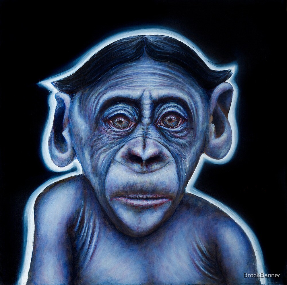"Three Stooges monkey" by BrockBanner | Redbubble