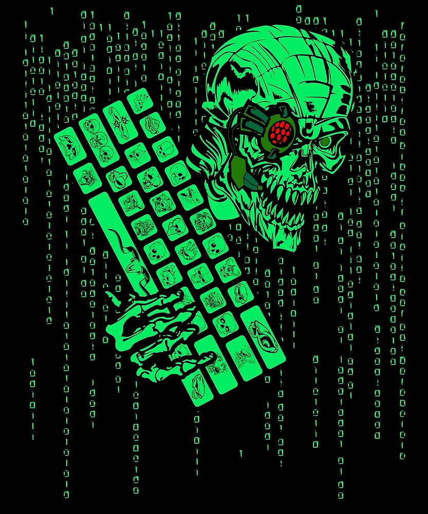"Computer Code Monster Hacker Gamer Coder" by peaktee | Redbubble