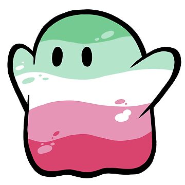 "Spooky Fluid Ghost Abrosexual Pride Flag" Sticker for Sale by ...