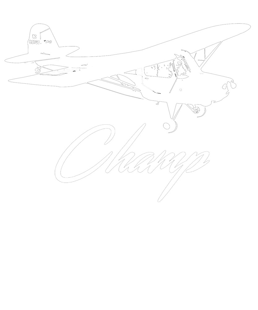 "Aeronca 7AC Champ Logo Airplane" by cranha | Redbubble