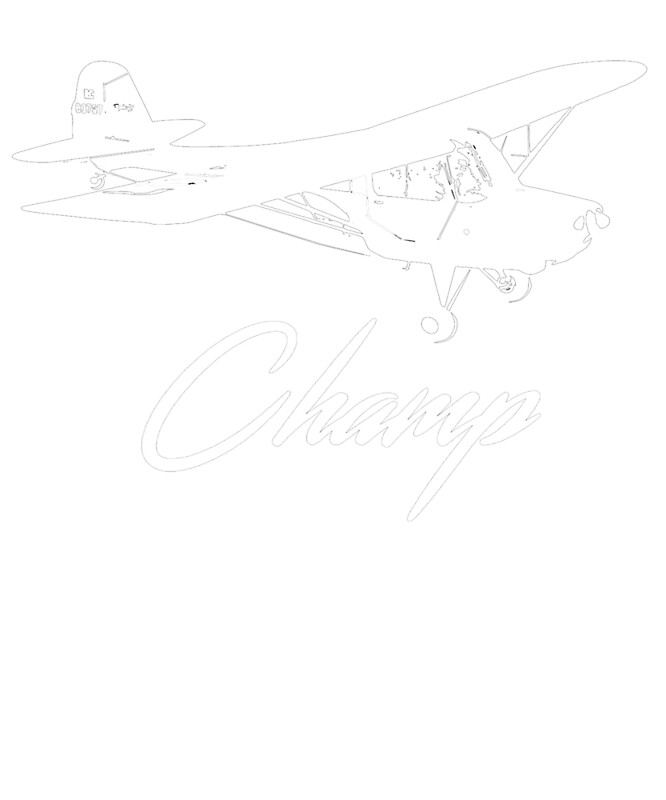 "Aeronca 7AC Champ Logo Airplane" by cranha | Redbubble