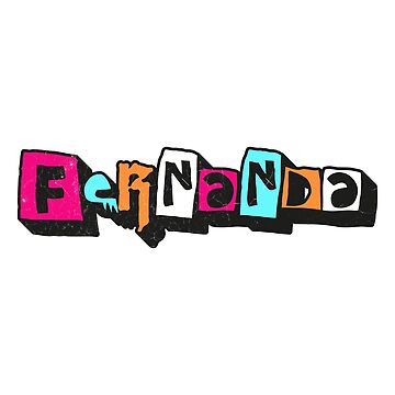 "FERNANDA Custom Text Birthday Name" Sticker for Sale by Danylo ...
