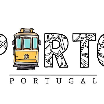 "Porto Map - Tram" Poster for Sale by Claudia Brüggen | Redbubble