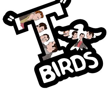 "T-birds members" Sticker for Sale by Deco-Design | Redbubble