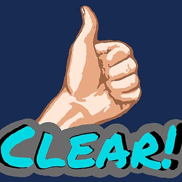 "Thumbs Up Clear Design" Sticker for Sale by Nicklmeyer | Redbubble