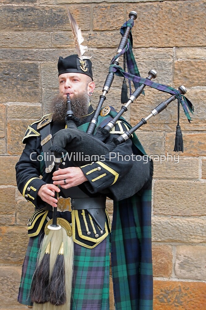 "Scottish Piper - The Royal Mile - Edinburgh" by Colin Williams ...