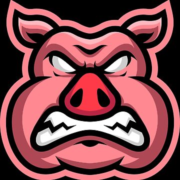 "Angry Pig" Sticker for Sale by YMPROJECT | Redbubble