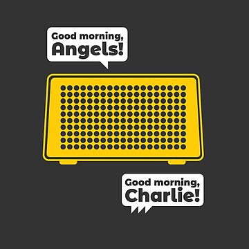 "Good Morning, Angels! Good Morning, Charlie!" Sticker for Sale by Pepe ...