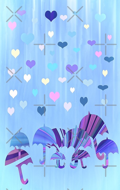 "It's Raining Hearts" by CarolM | Redbubble