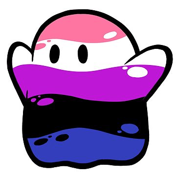 "Spooky Fluid Ghost Genderfluid Pride Flag" Sticker for Sale by ...