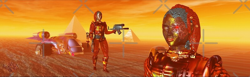 "CYBORG ARES IN THE DESERT OF HYPERION Sci Fi Movie Project" by ...