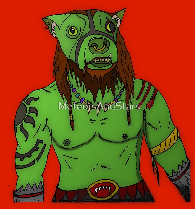 "Dorc (Dog Orc)" by MeteorsAndStars | Redbubble